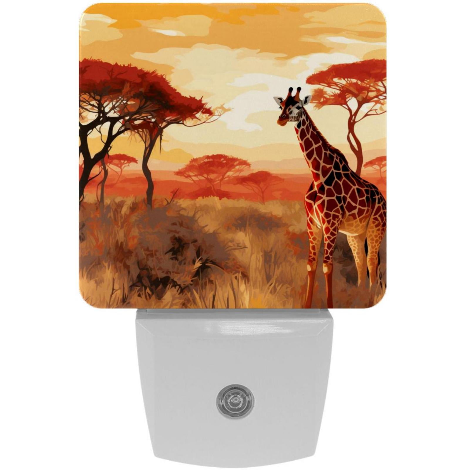 Giraffe LED Square Night Lights - Bedside Lighting Solution for a ...