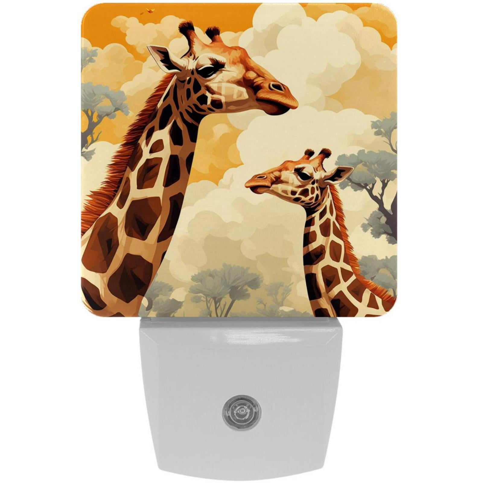 Giraffe LED Square Night Lights- Modern and Energy Efficient Bedside ...