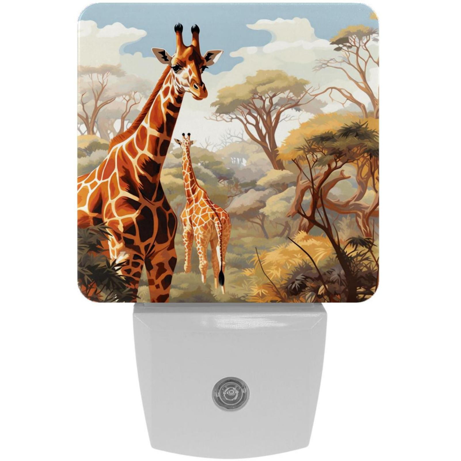 Giraffe LED Square Night Lights- Modern and Energy Efficient Bedside ...