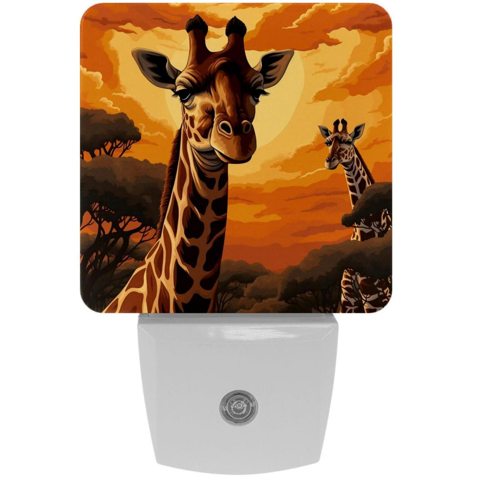 Giraffe LED Square Night Lights for Bedroom and Living Room, Decorative ...