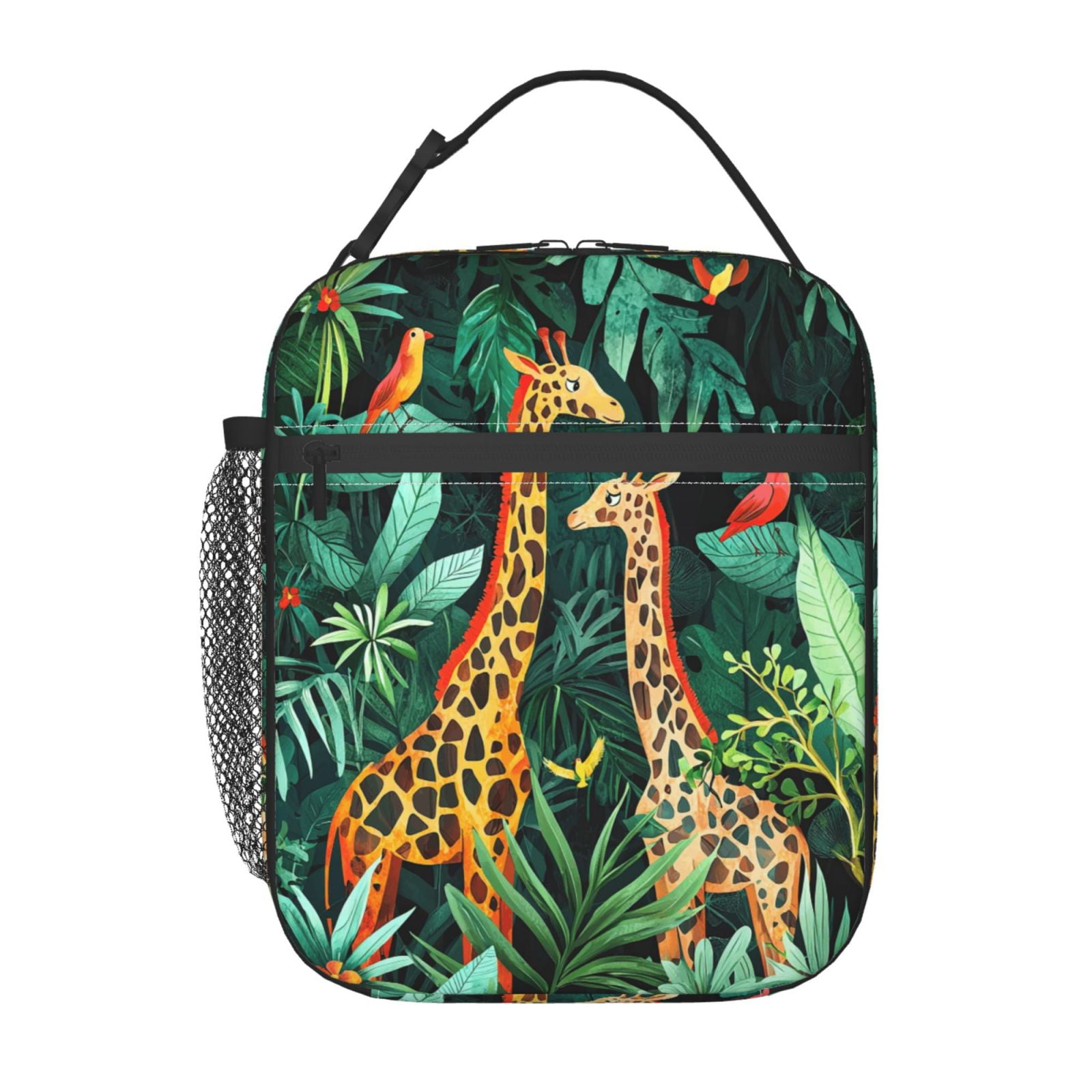Giraffe Lunch Box Reusable Portable Lunch Bag Tote Bag for Work Picnic ...