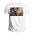 Giraffe Men's Classic White 100% Cotton T-Shirt - Comfortable and ...