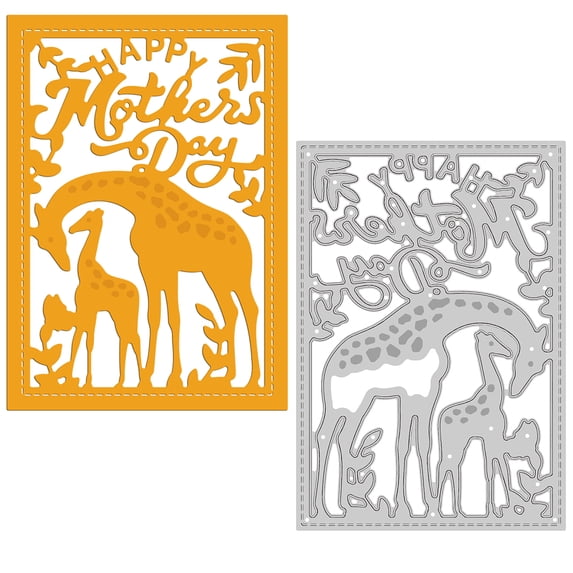 Giraffe Mother's Day Cutting Dies Animal Die Cuts for DIY Scrapbooking ...