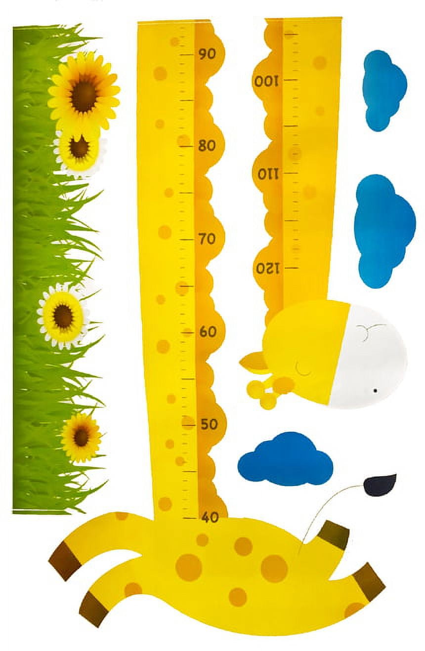 Giraffe Number Counting Education Style Easy Peel and Stick DIY Wall ...