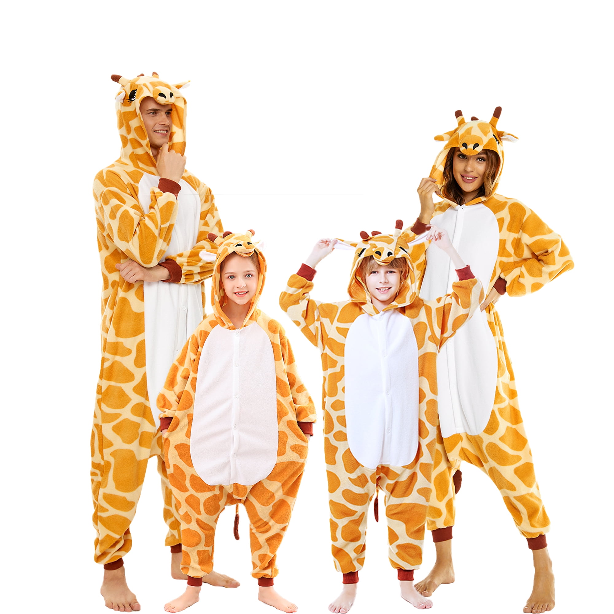 Giraffe Onesie Kids CANASOUR Animal Cosplay Pajamas Polyester Sleepwear ...