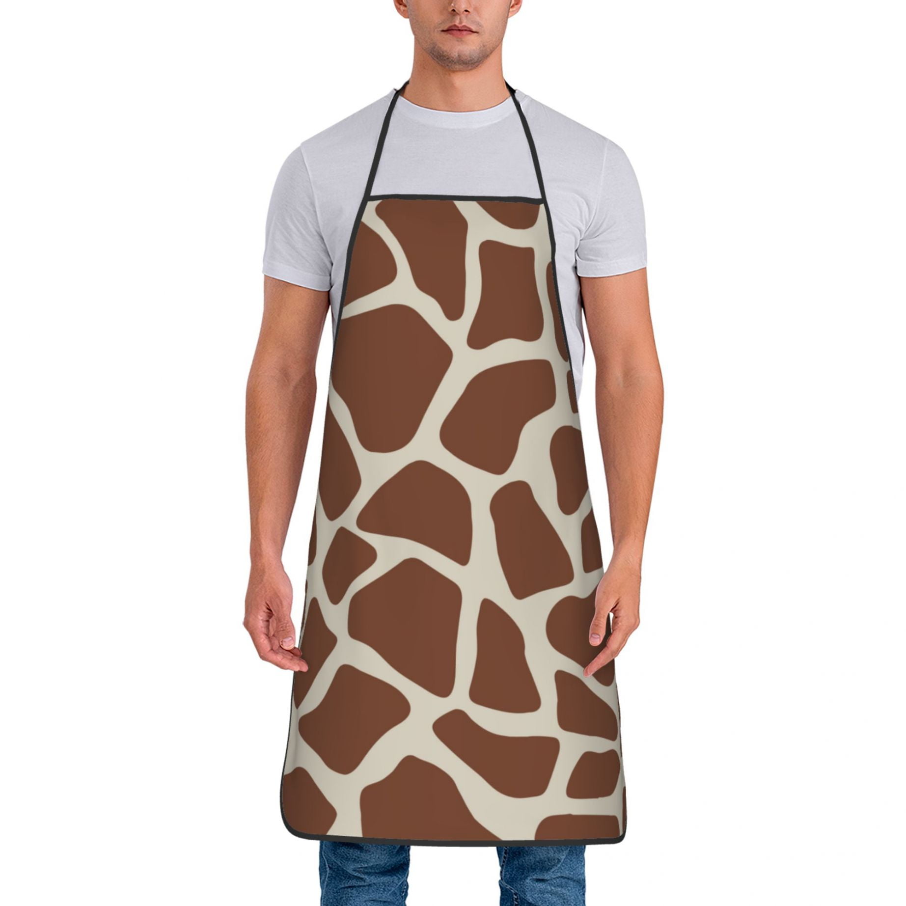 Giraffe Print Aprons for Women Men Waterproof Apron Kitchen Chef ...