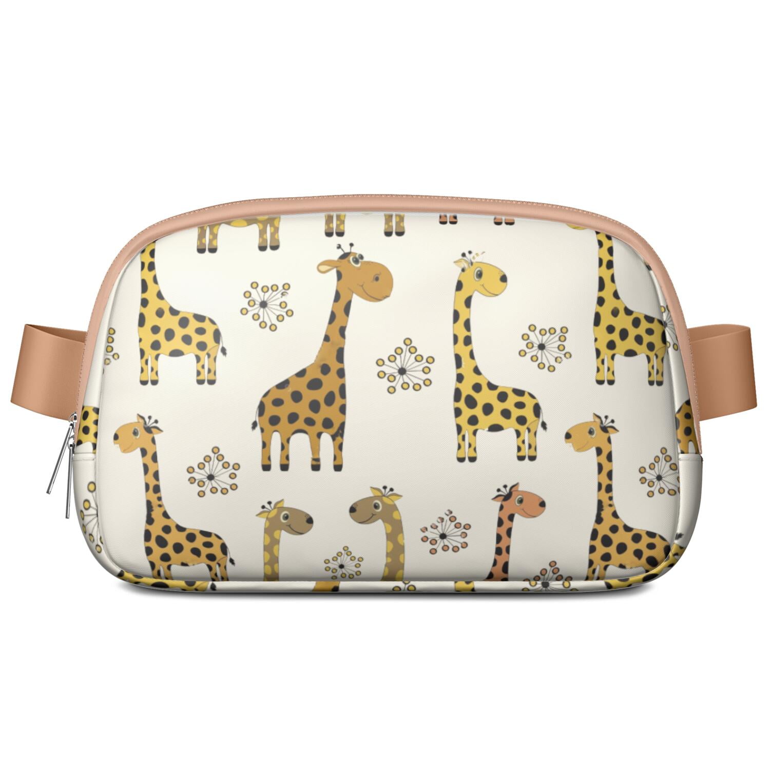 Giraffe Print Belt Bag – Wild Nature-Inspired Waist Pack with Woodland ...