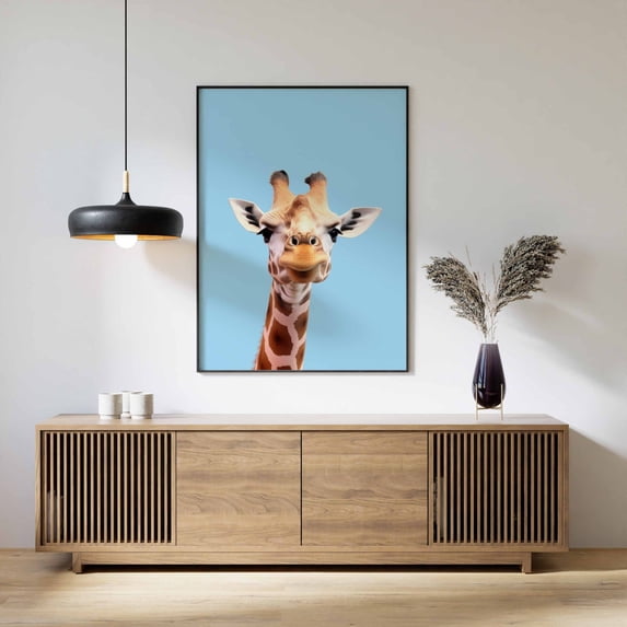 Giraffe Print, Modern Animal Wall Decor, Unframed Paper Poster 24x36in ...