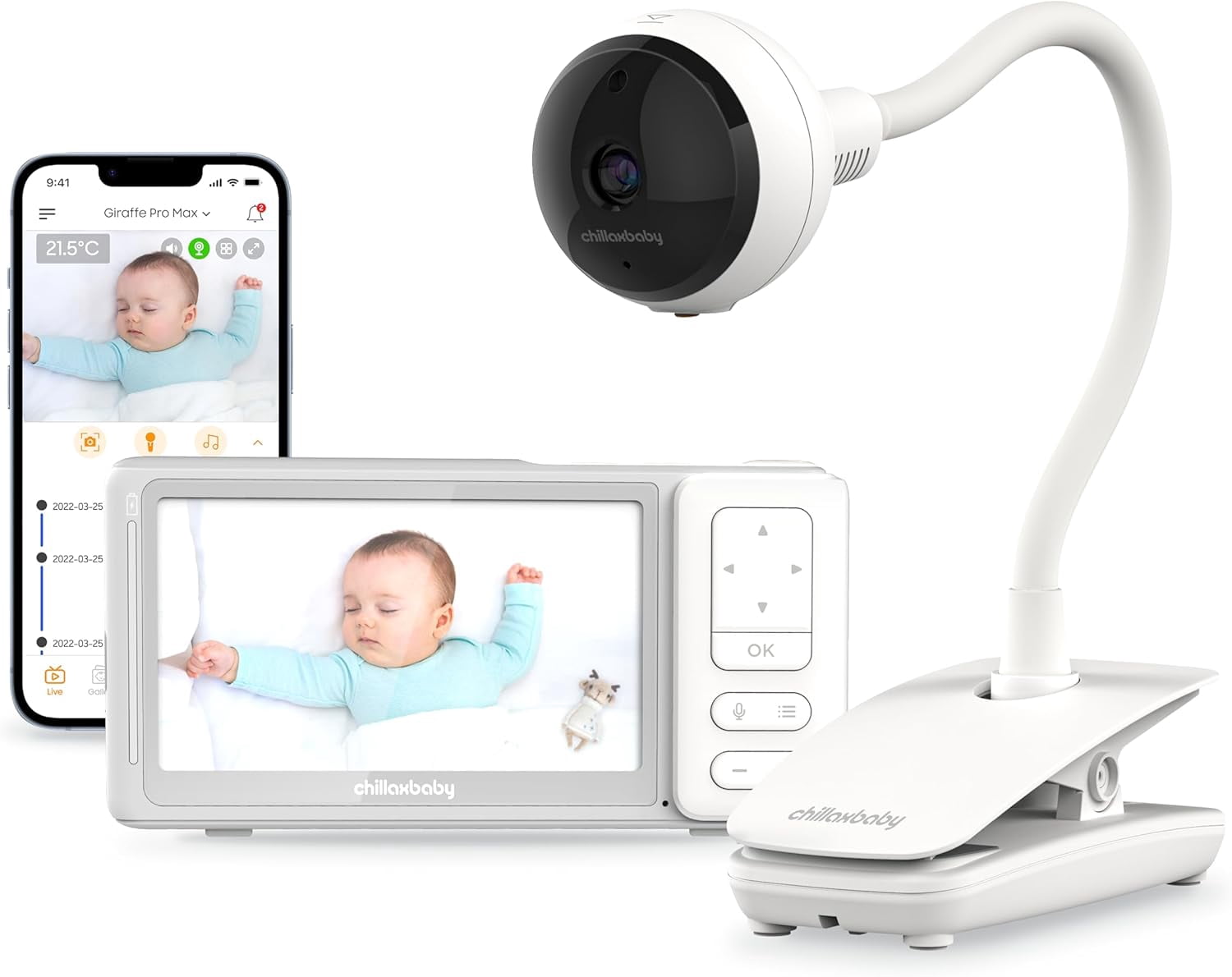 Giraffe Pro Max Baby Monitor – Video Baby Monitor with Full HD 1080p ...