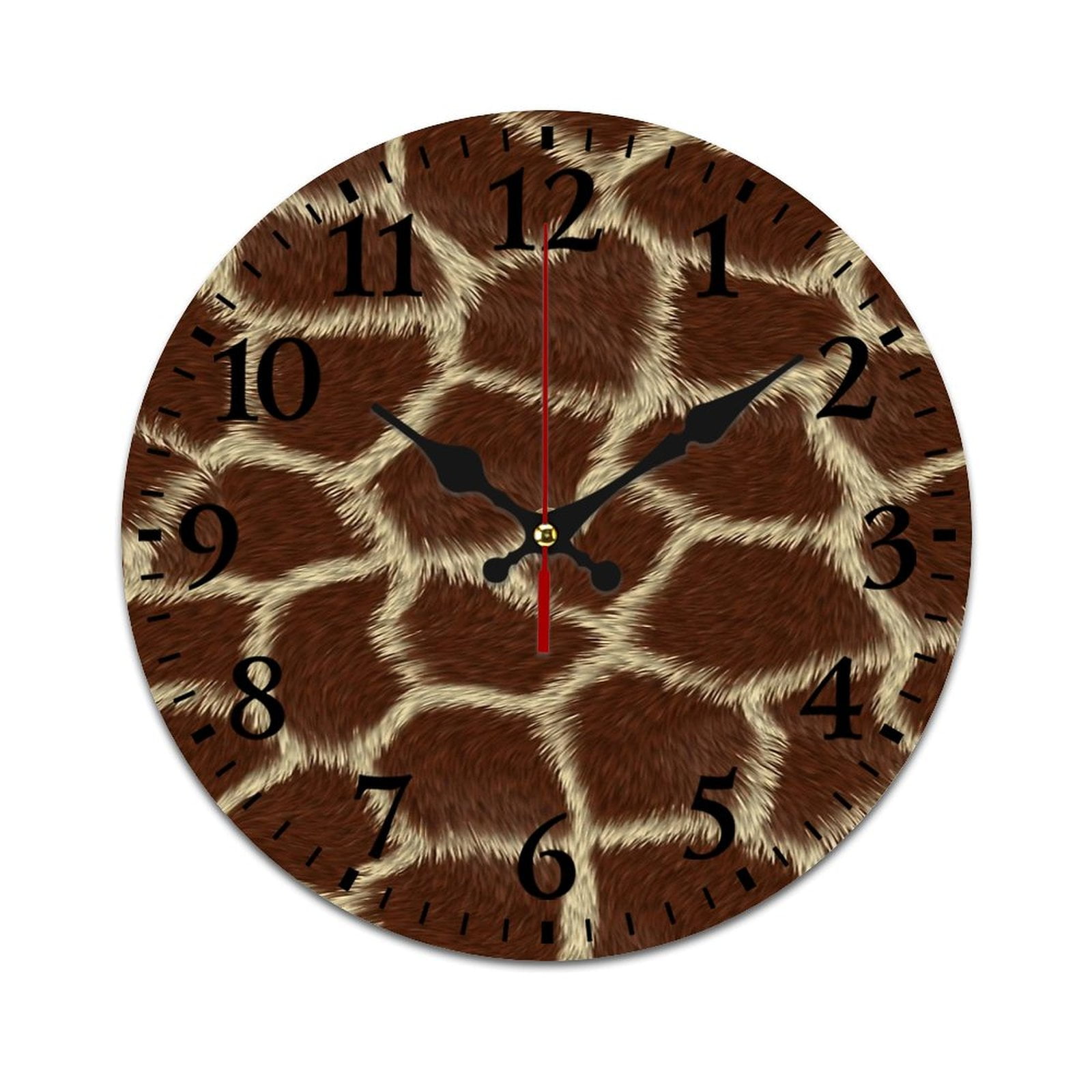 Giraffe Skin Print Wall Clock Modern Design Clocks Wall Hanging Home ...