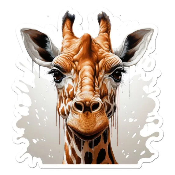Giraffe Sticker Phone Decal Water Bottle Stickers Car Decals, Laptop ...