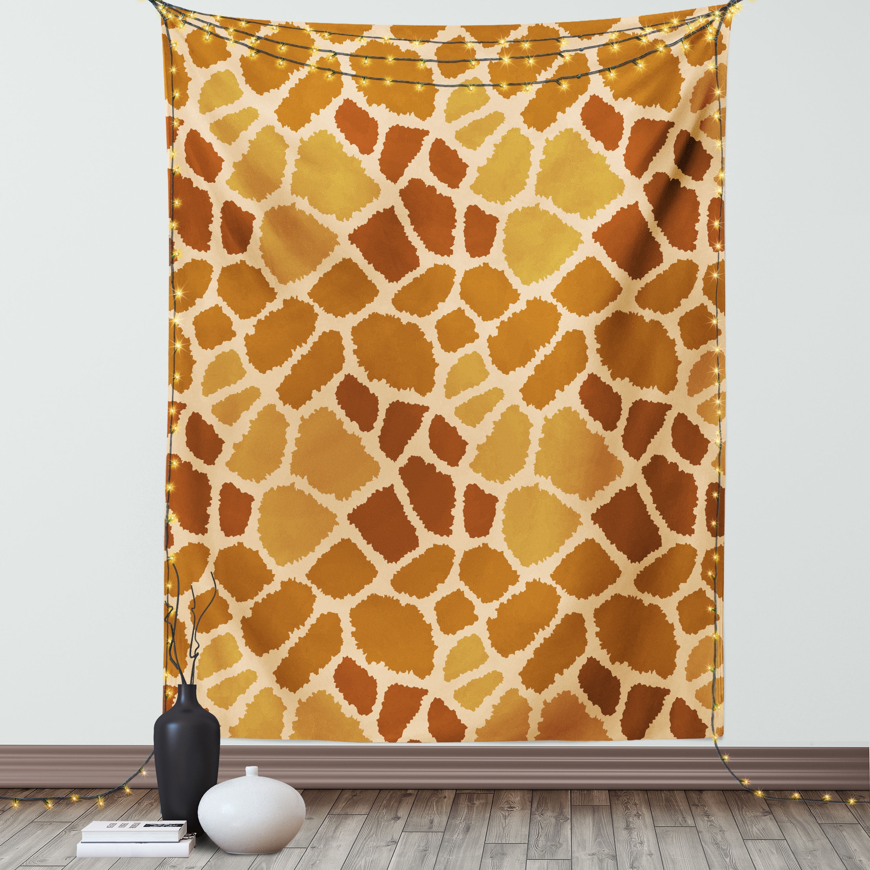 Giraffe Tapestry, Repetitive Abstract Animal Skin Natural Dotted Fur ...