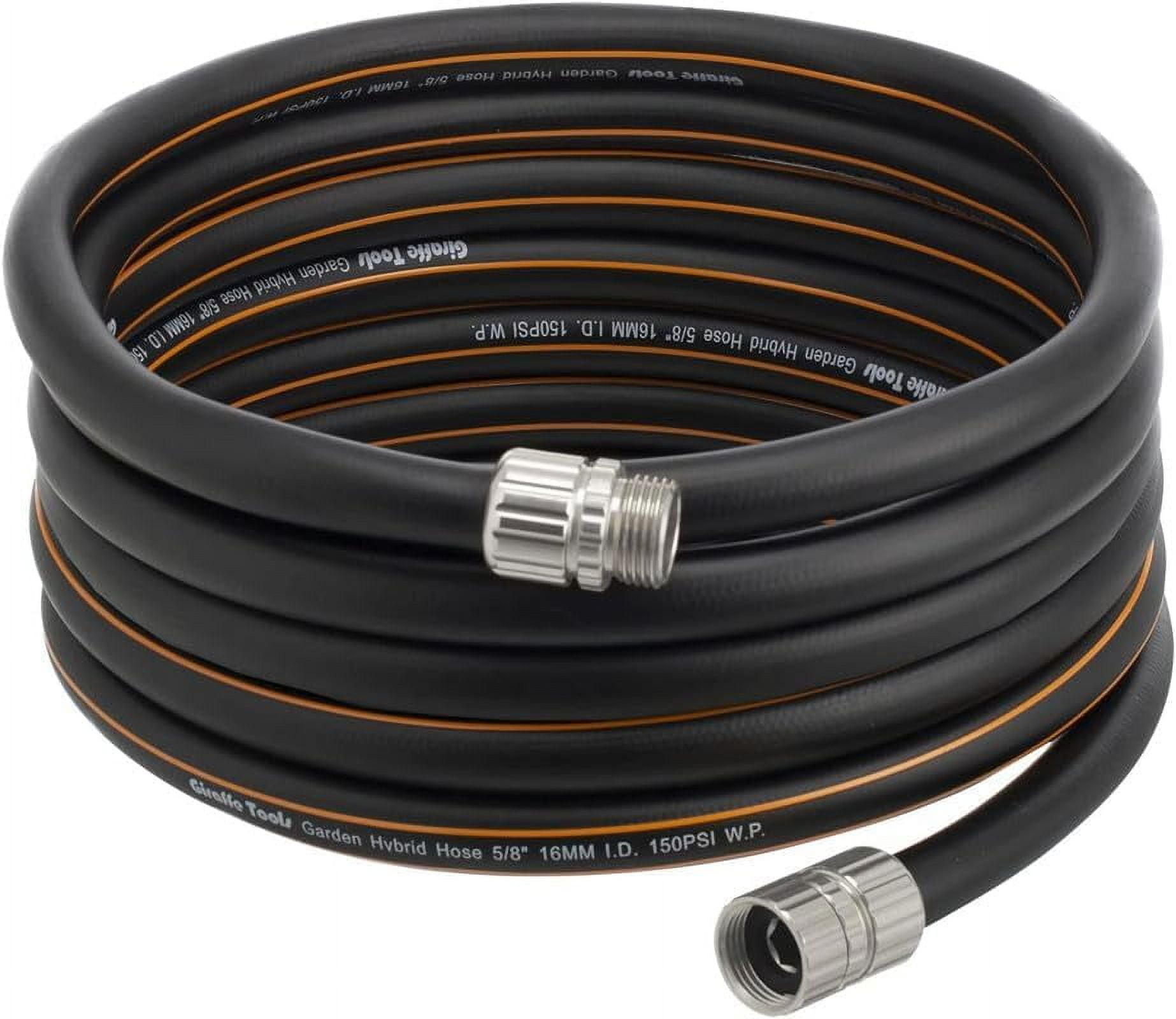 Giraffe Tools Garden Hose 30ft x 5/8", Custom Length, Heavy Duty, No ...