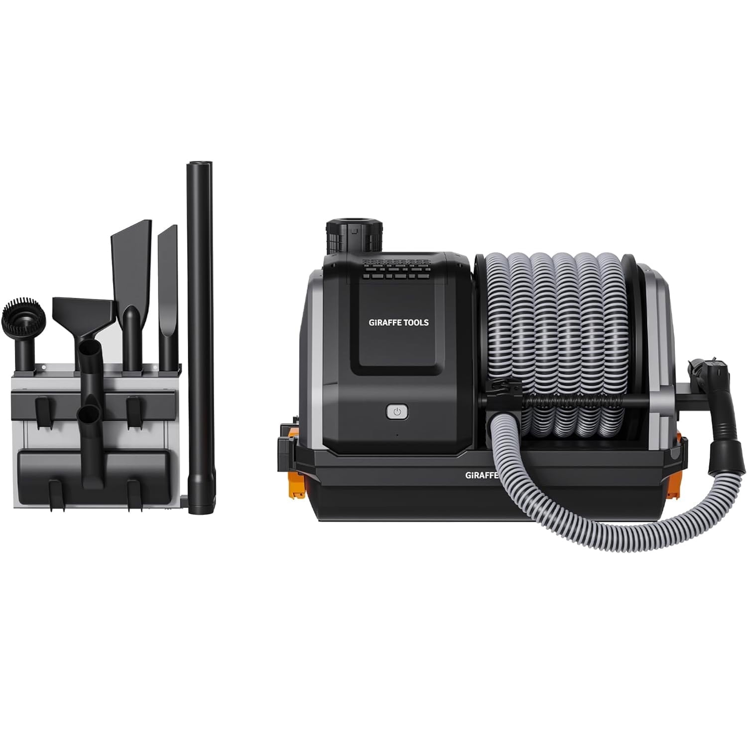 Giraffe Tools Retractable Vacuum Cleaner-30ft Hose, Wall-Mounted, Wet ...