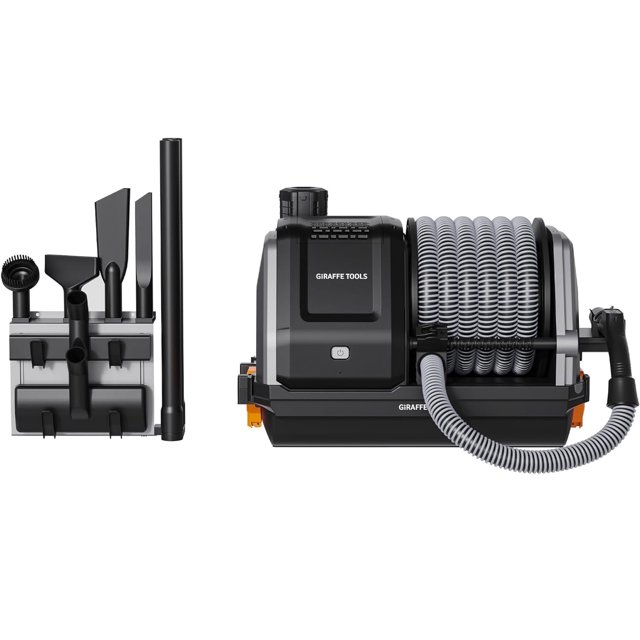 Giraffe Tools Wet Dry Vacuum Cleaner with 30FT Retractable Hose--Remote ...