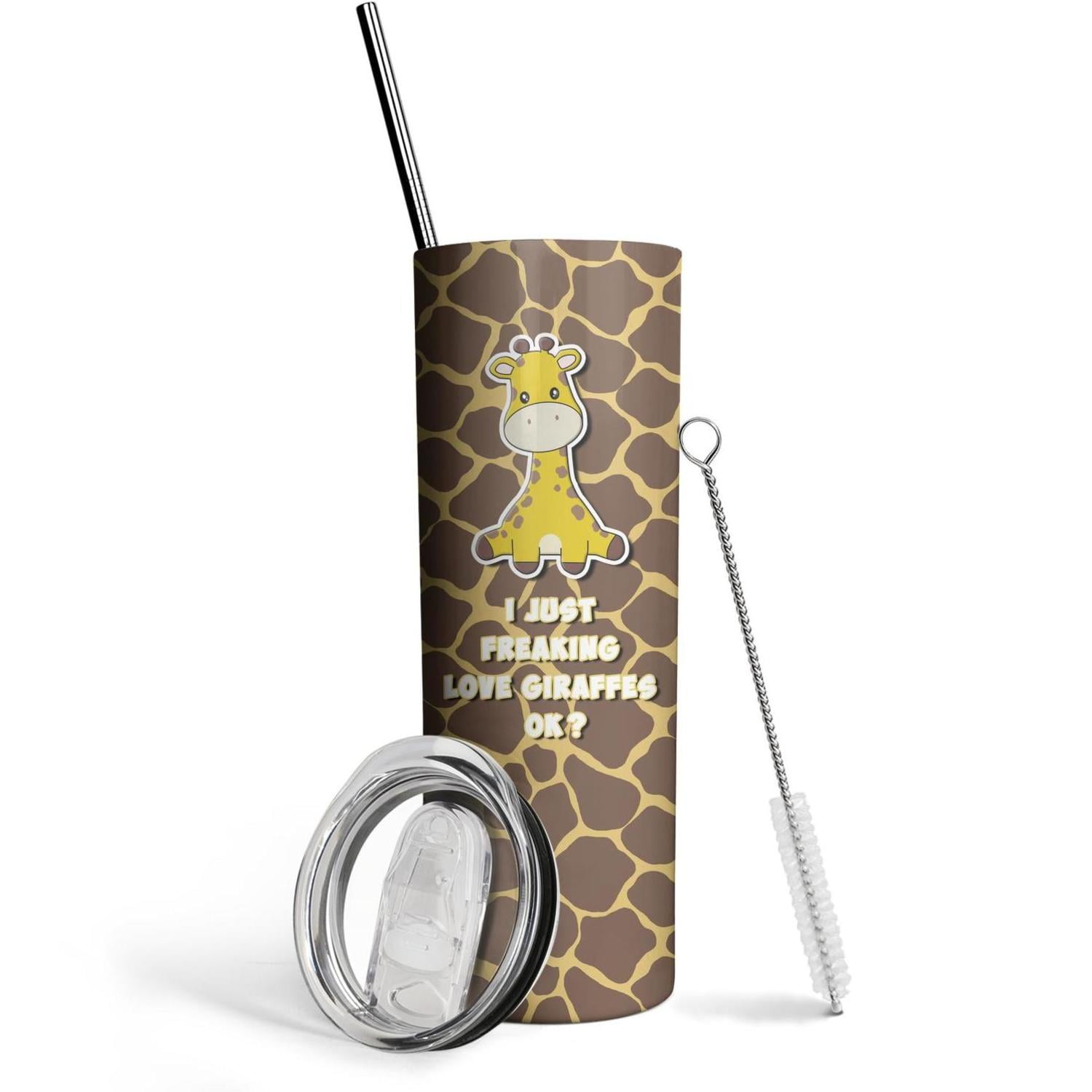 Giraffe Tumbler -Unique Giraffe Gifts for Women Men Girls -Cute Giraffe ...