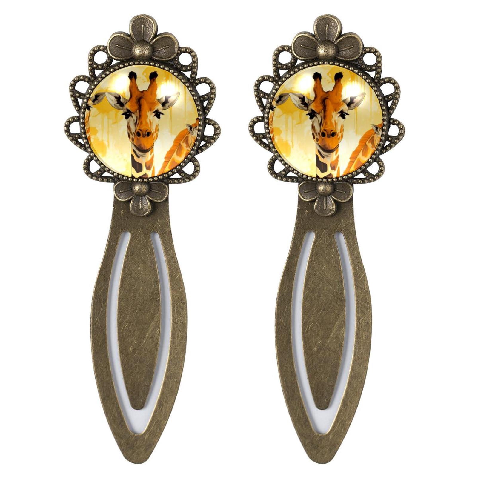 Giraffe Vintage Copper-Colored Lace Bookmarks: Stainless Steel Reading ...
