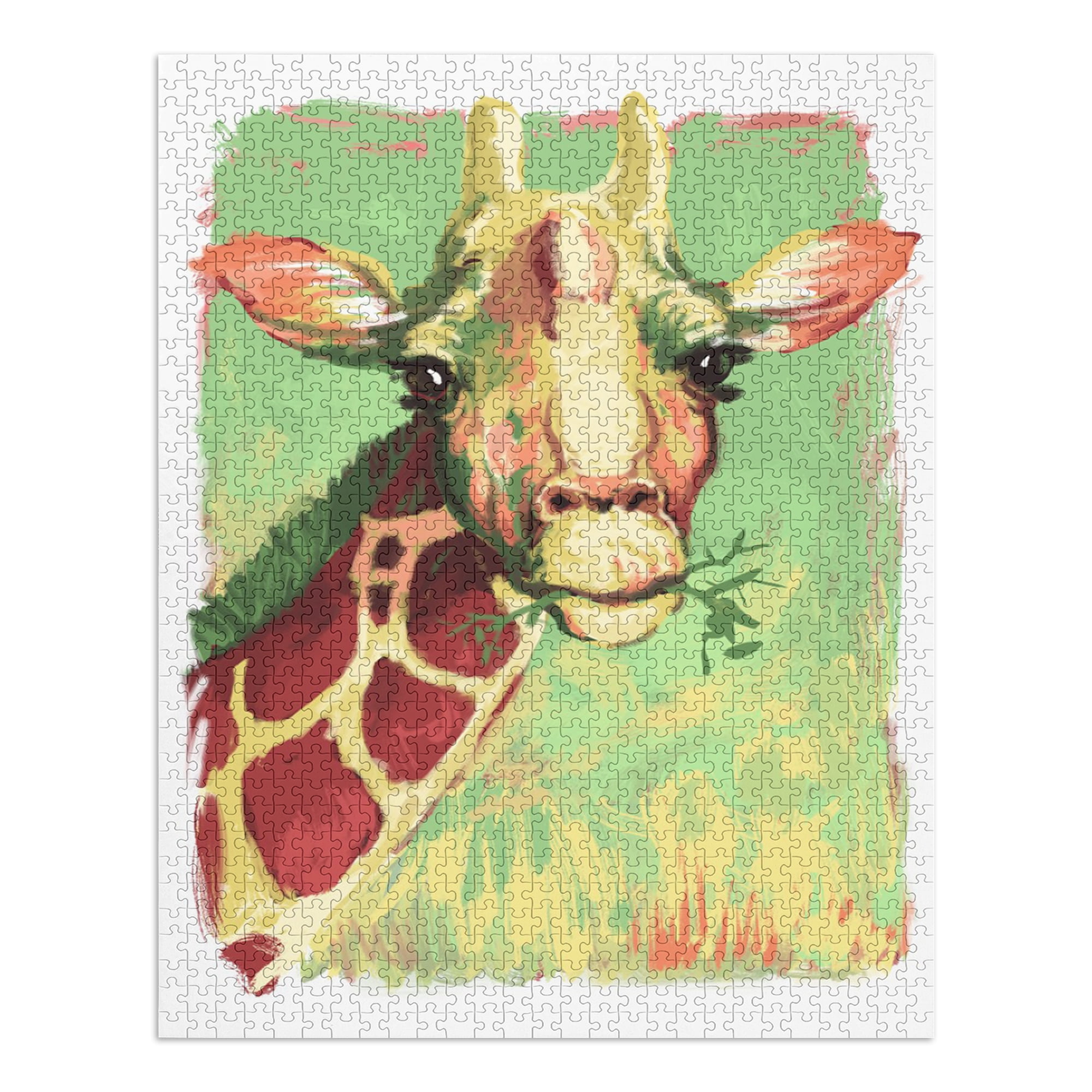Giraffe, Vivid (1000 Piece Puzzle, Size 19x27, Challenging Jigsaw ...