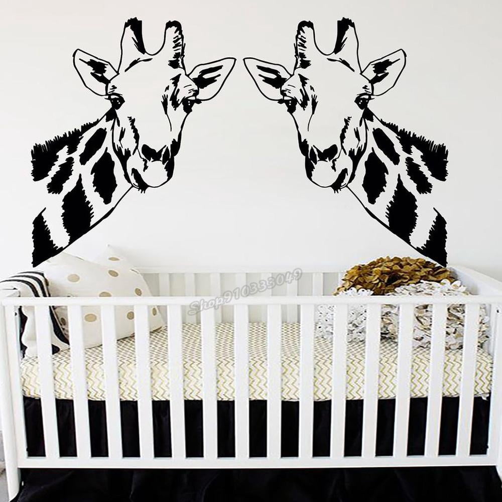 Giraffe Wall Decals Giraffes Safari Jungle Family Wall Stickers Vinyl ...