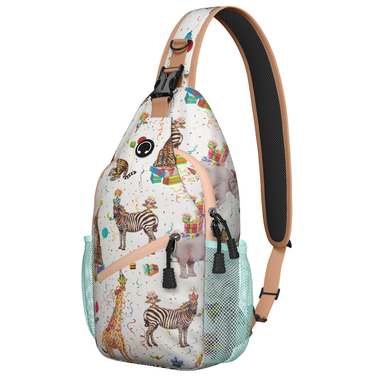 Giraffe Watercolor Art Backpack Painted Aesthetic Hiking Backpack ...