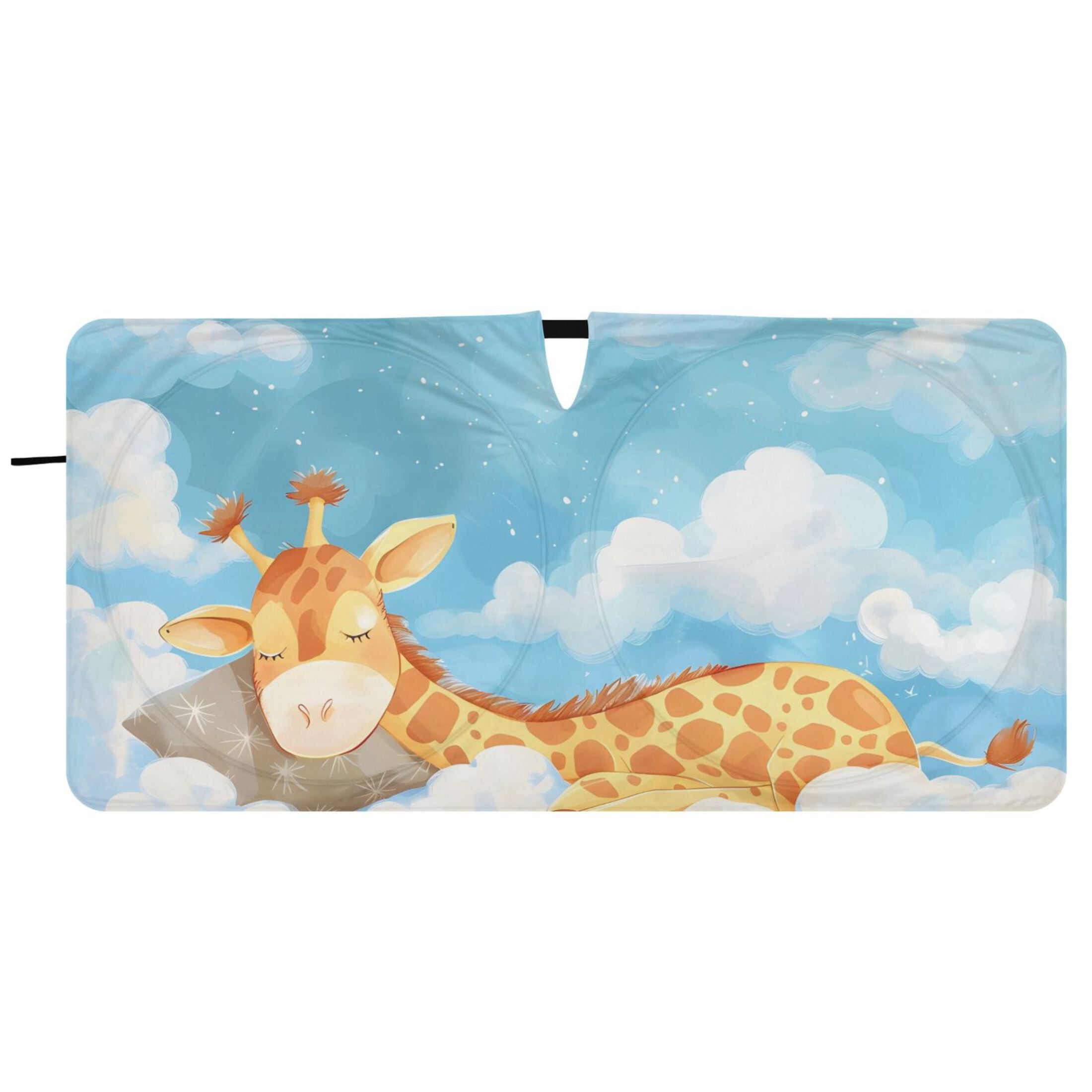 Giraffe in Clouds Car Windshield Sun Shade Foldable Front Window Shades ...