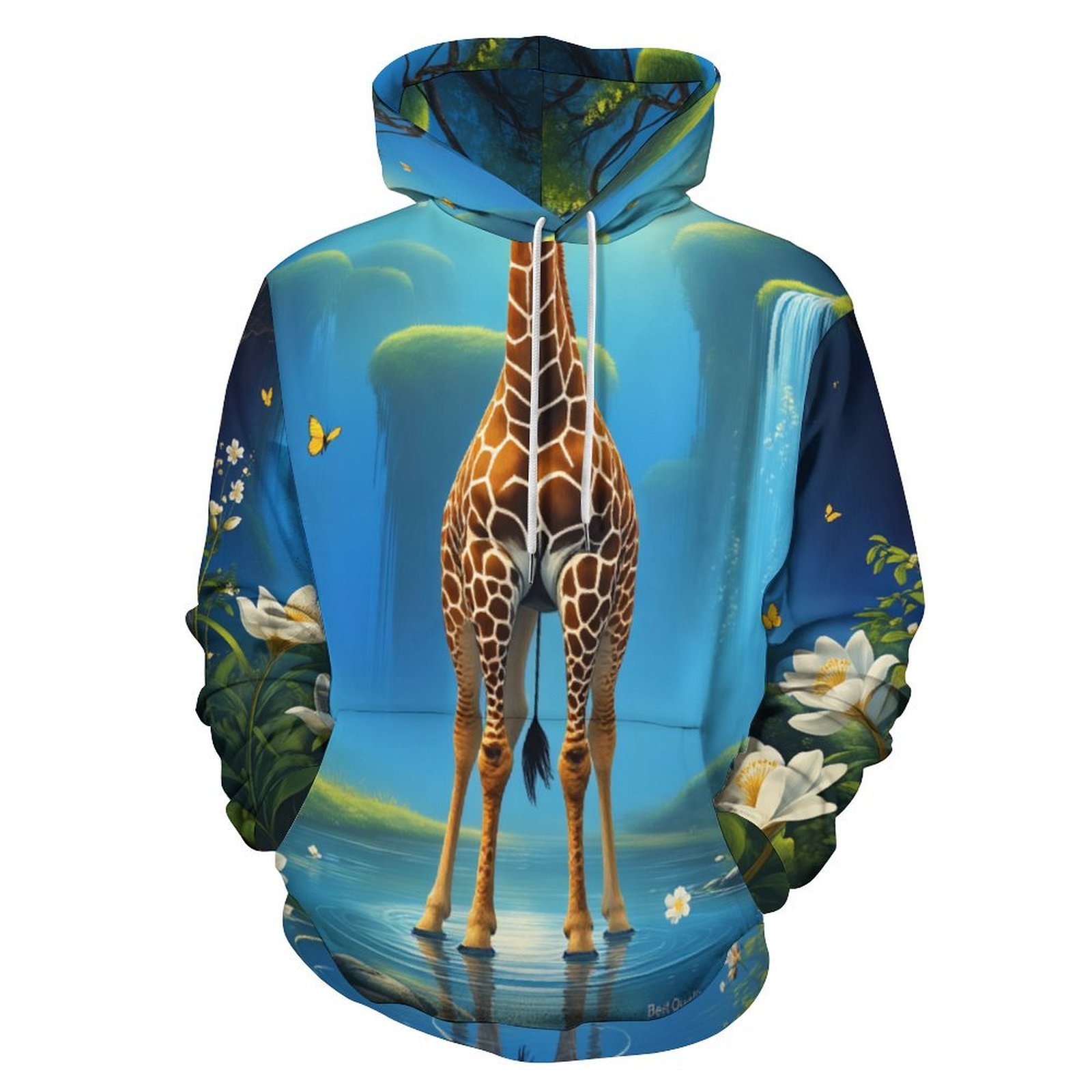 Giraffe in Fantasy Forest-1 Men's Women New Sweatshirt Hoodie Men's ...