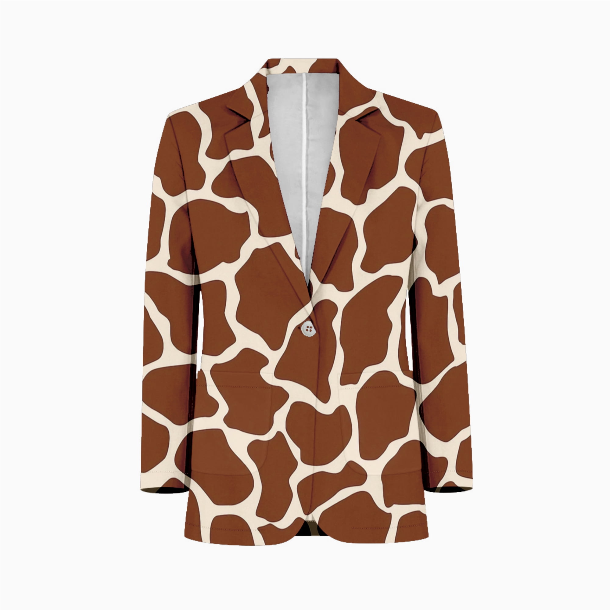 Giraffe pattern Mens Suits Shawl Collar Slim Fit Suit Mens Groom Jacket ...