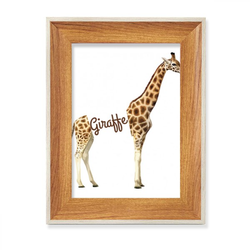 Giraffe's Height Stature Neck Desktop Wooden Photo Frame Display ...