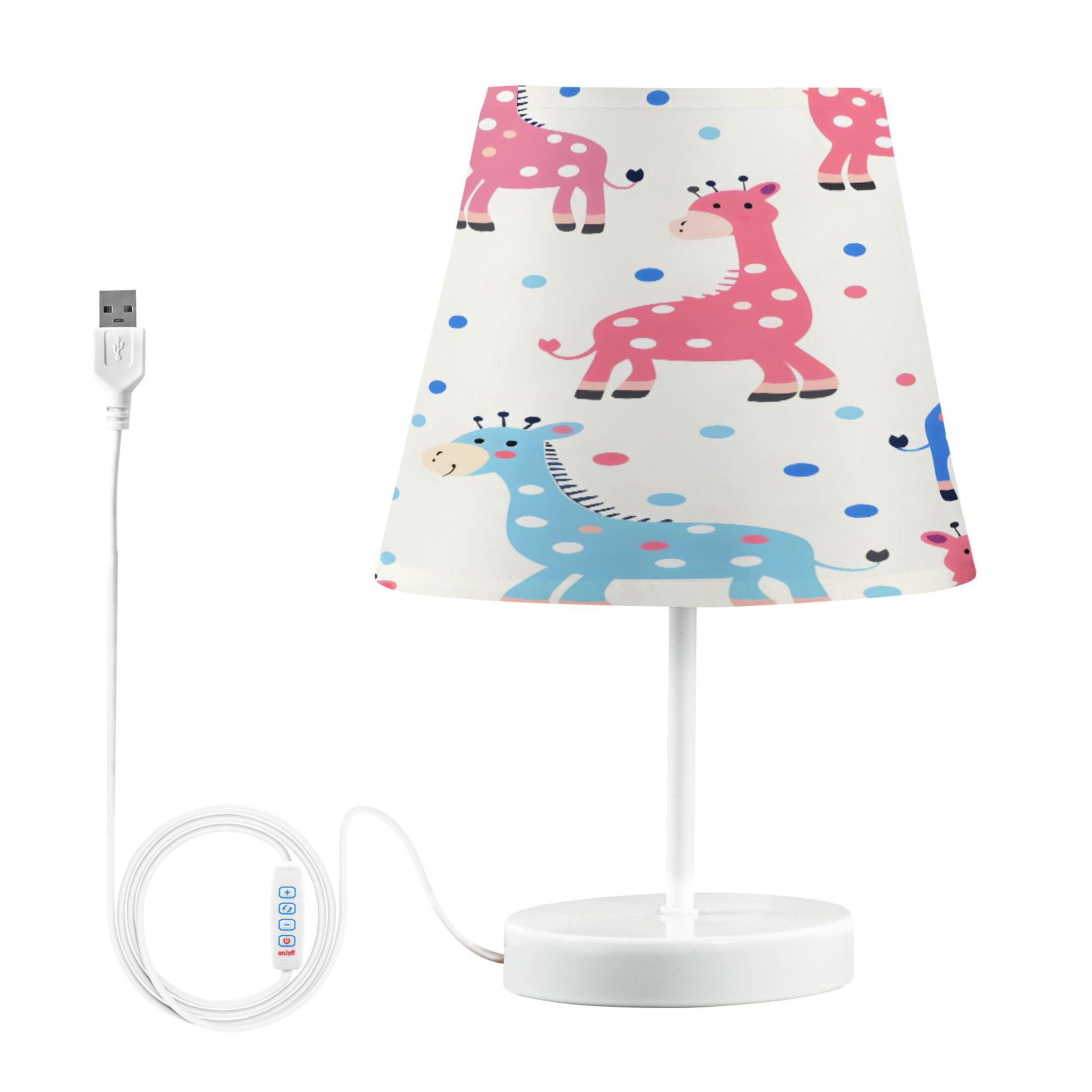 Giraffe with Dots Desk Lamp LED Table Nightstand Lamps with 3 Color ...