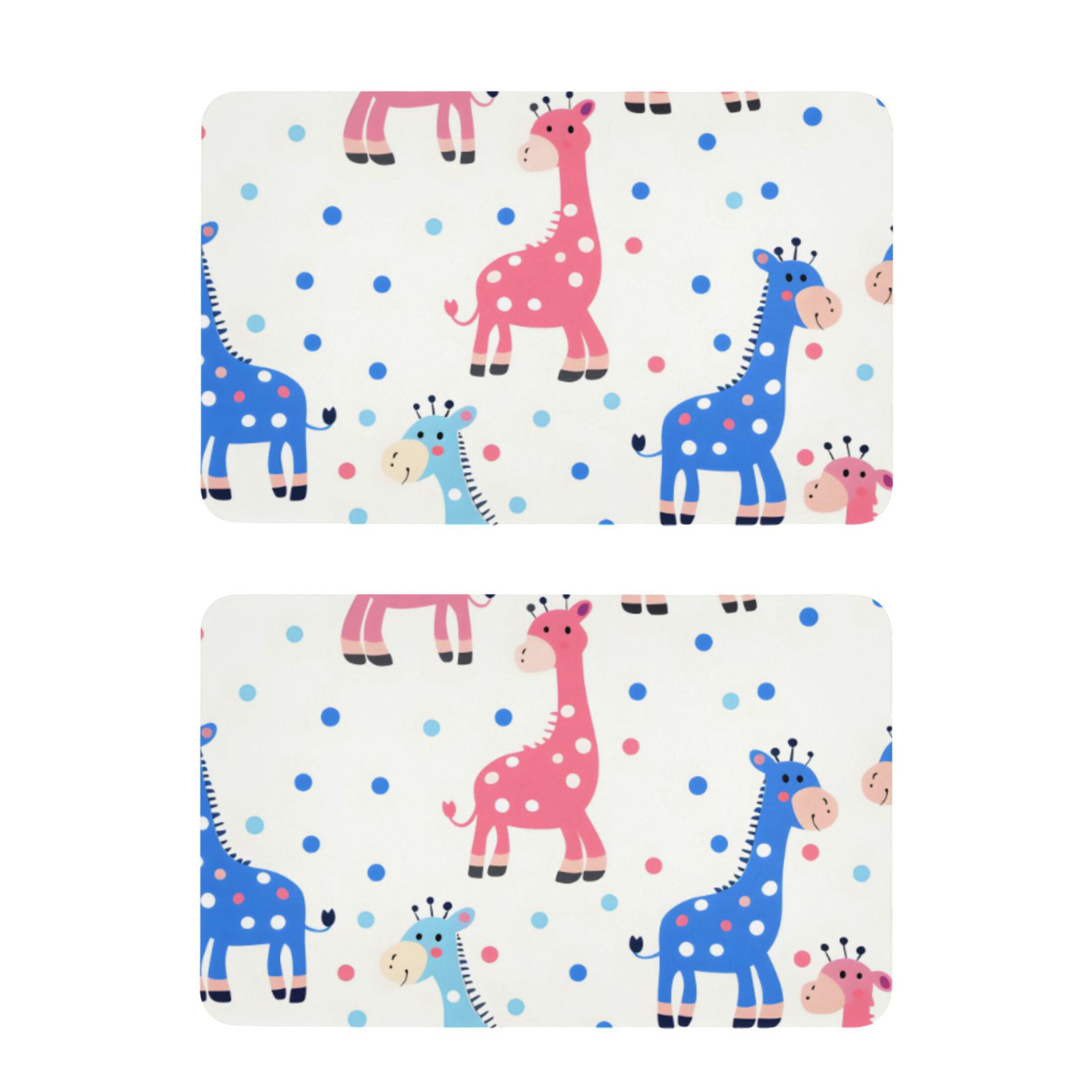 Giraffe with Dots Refrigerator Magnet Stickers Square Fridge Magnetic ...