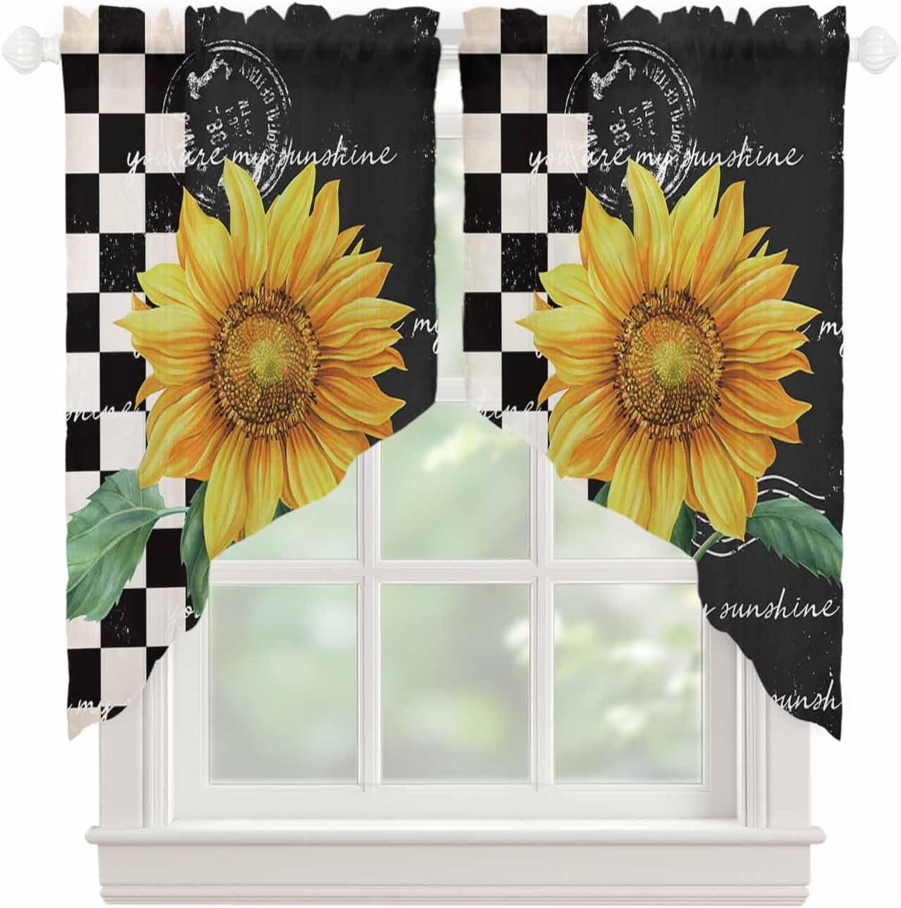 Giraffee Swag Valances for Windows Purple Gradient Semi Sheer Valance ...