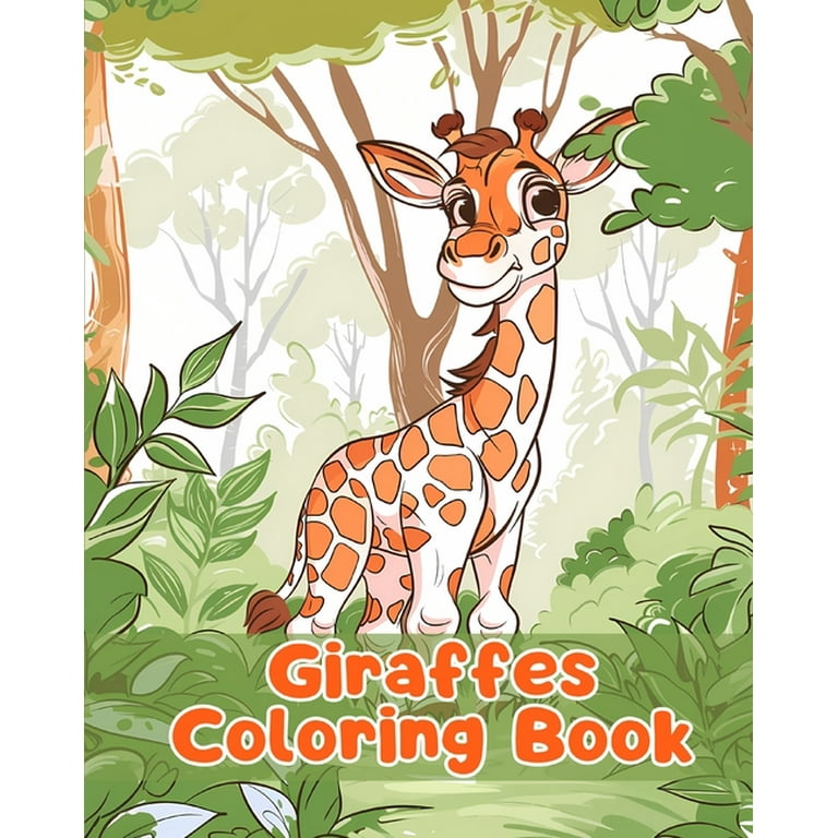 giraffe coloring pages simple
