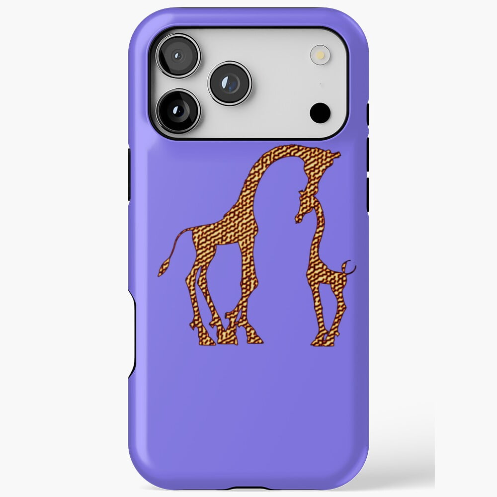 Giraffes Legendary Animals Funny Art iPhone Case 17 11 12 13 14 15 16 ...