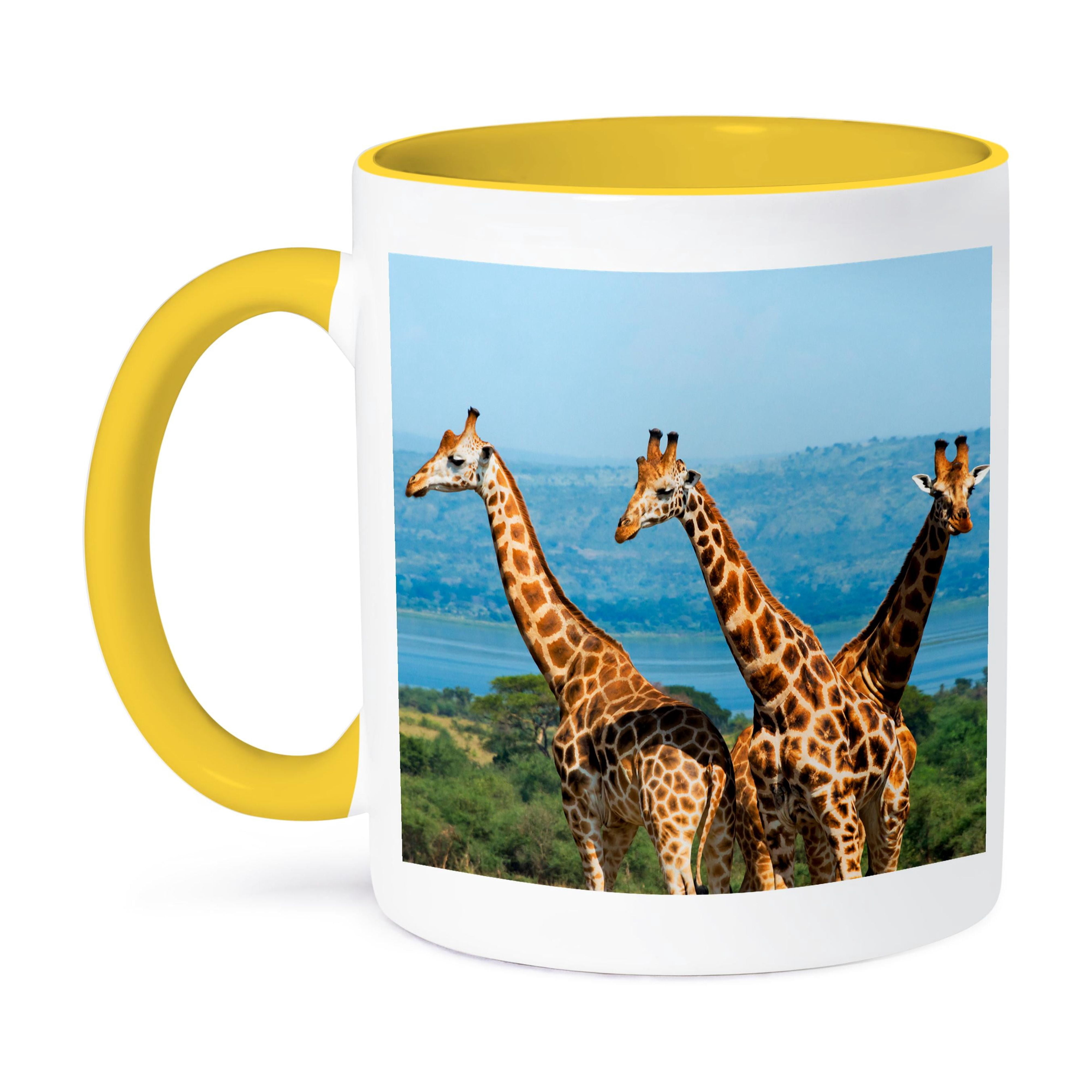 3dRose, Giraffes on the savanna, Murchison Falls National park, Uganda ...
