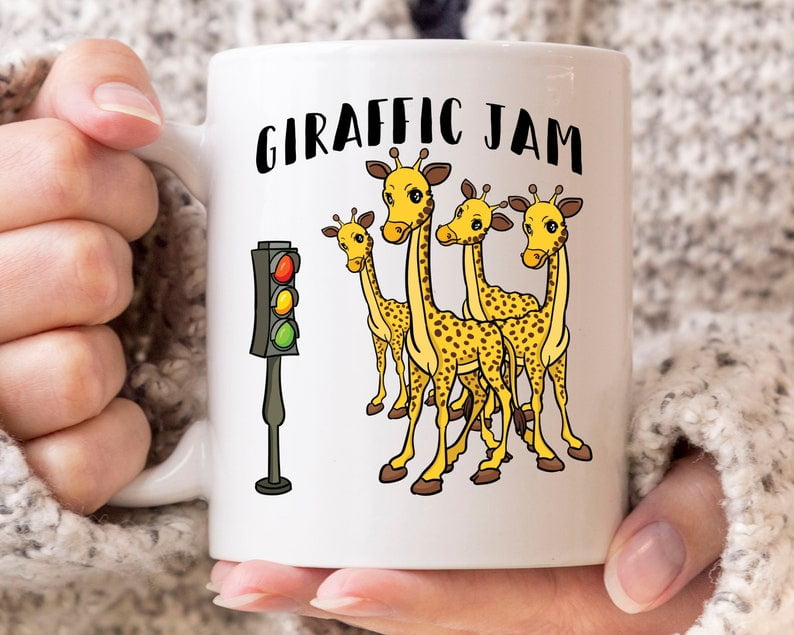 Giraffic Jam Mug – Funny Giraffe Lover Coffee Cup, Cute Zoo Animal Idea ...