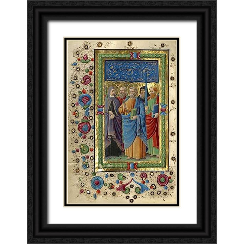 Giraldi, Guglielmo 11x14 Black Ornate Wood Framed with Double Matting ...