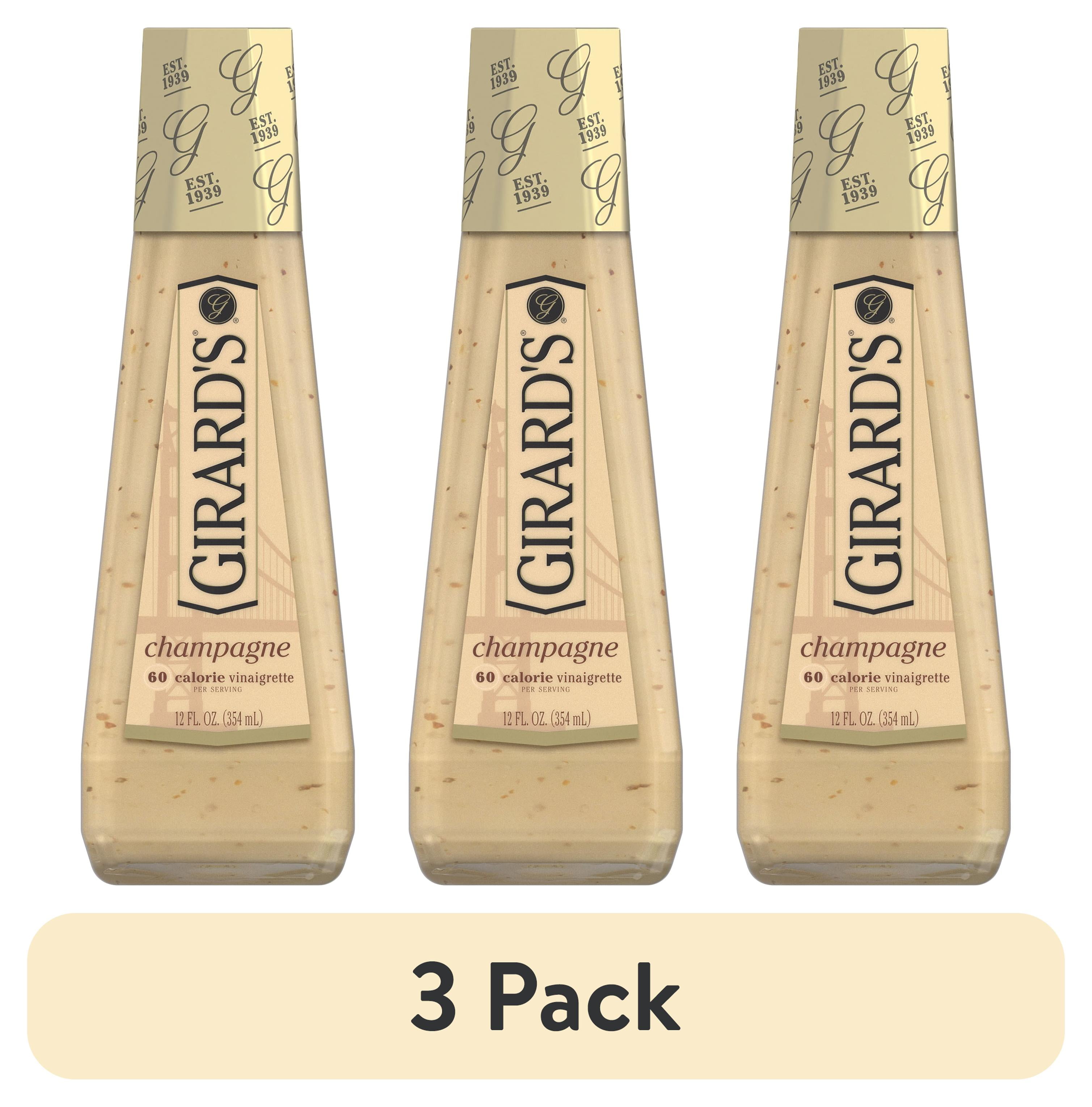 (3 pack) Girard's - Champagne 60 Calorie Vinaigrette Dressing, 12 fl oz ...