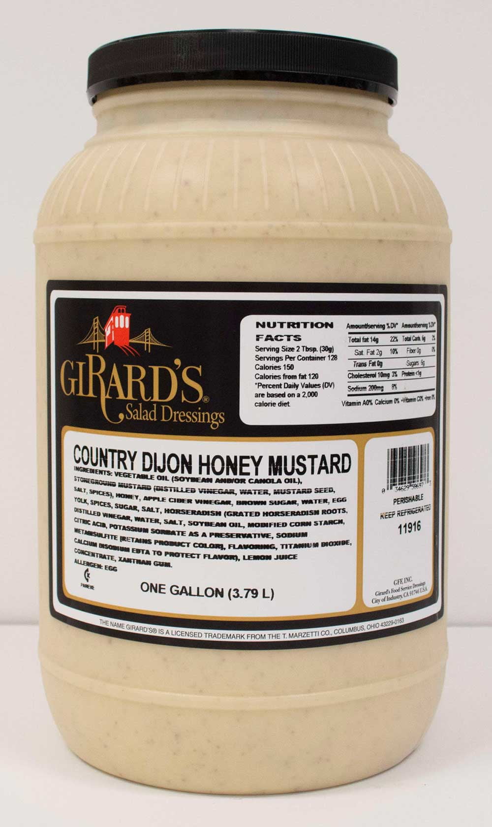 Girards Dressing Au Naturel Country Honey and Dijon Mustard Dressing, 1 ...
