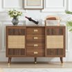 Beautiful Drew Rattan 4-Door Buffet Sideboard by Drew Barrymore, 2 ...
