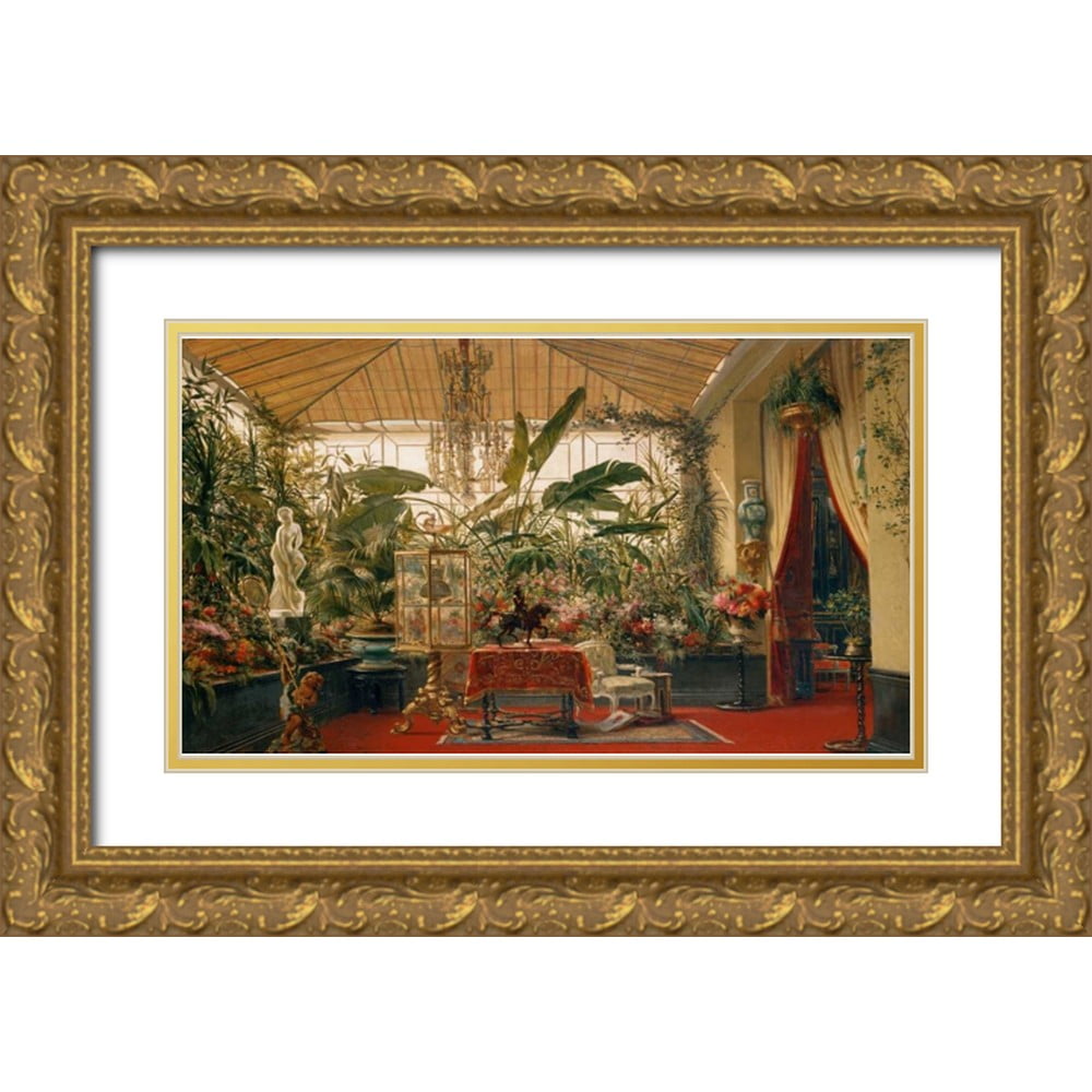 Giraud, Charles 24x15 Gold Ornate Wood Framed with Double Matting ...