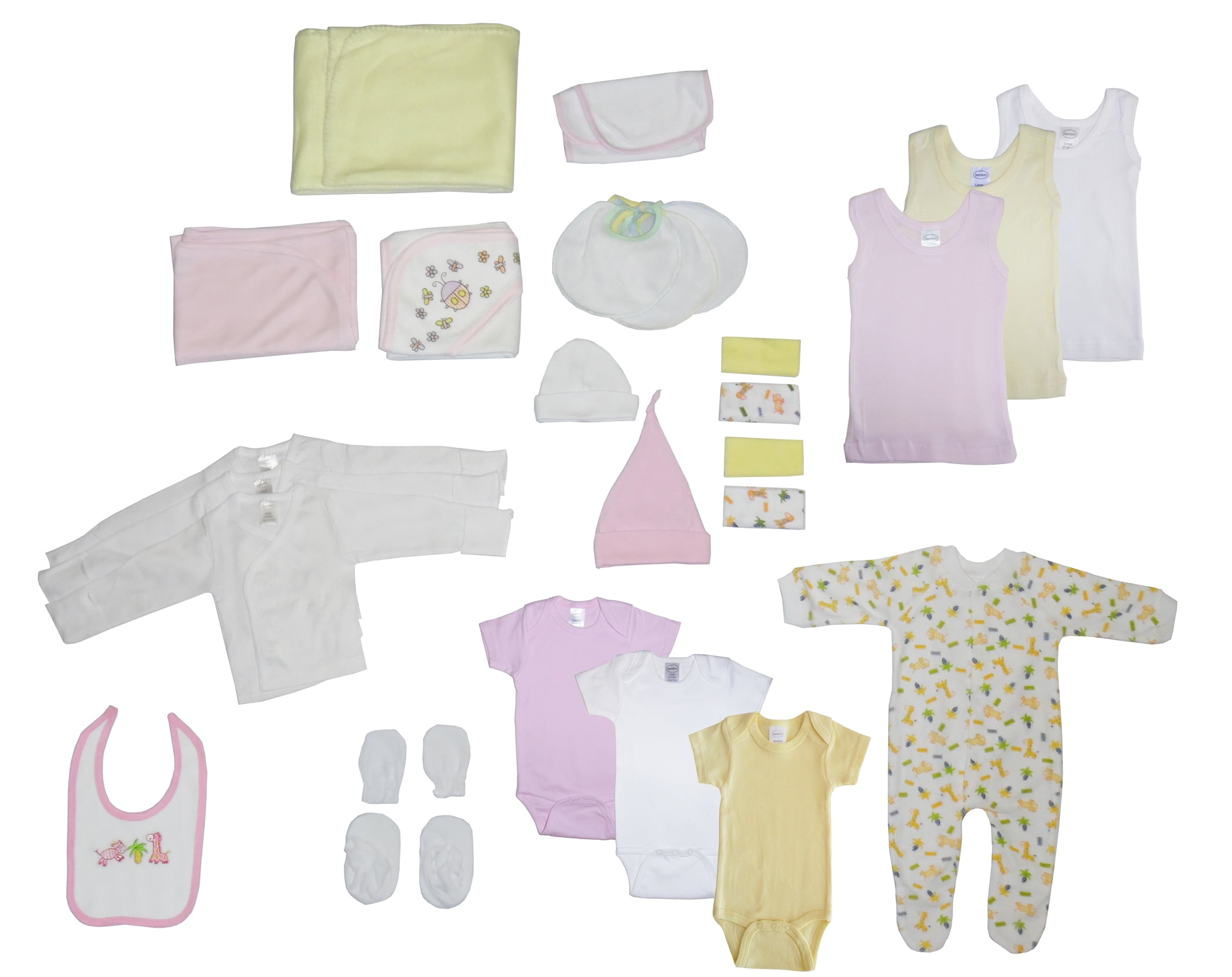 Girl 29 Piece Baby Starter Set Box - Walmart.com