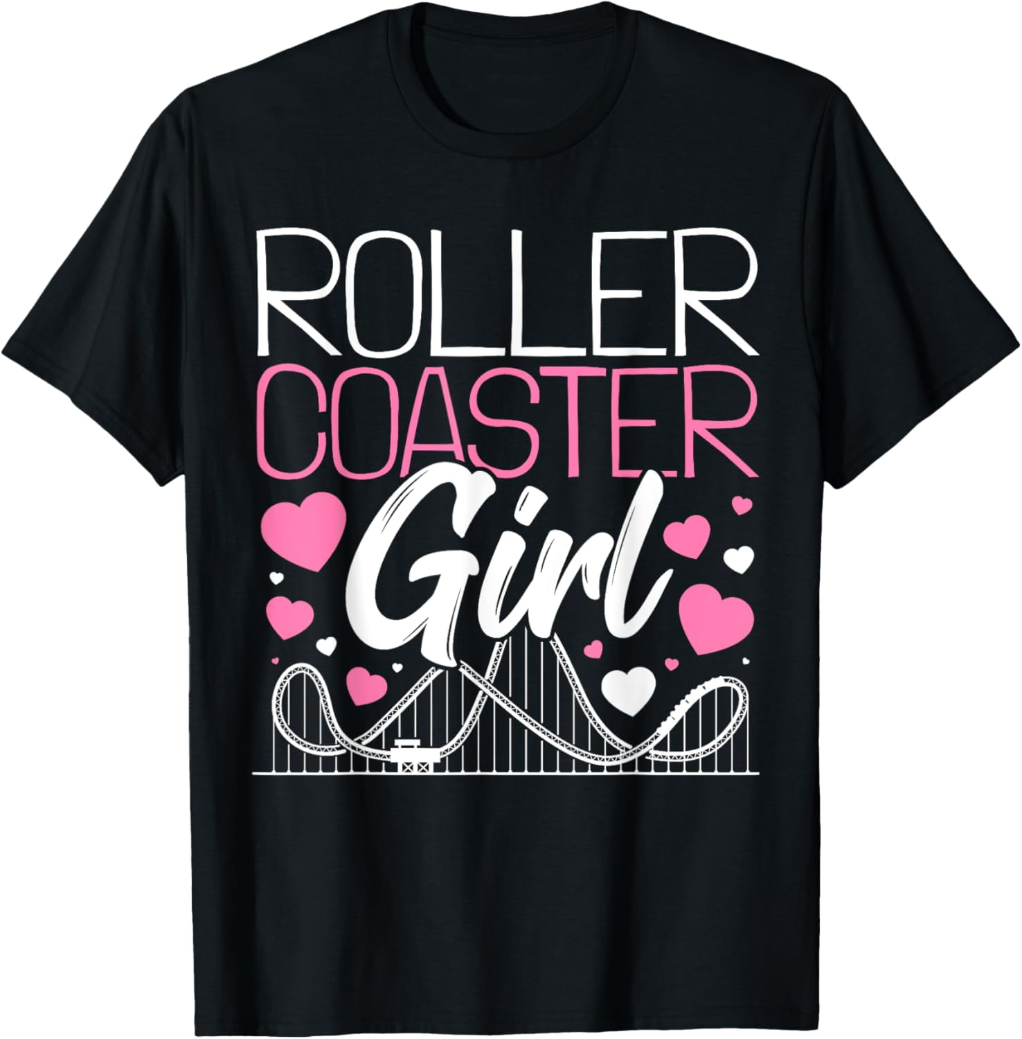 Girl Amusement Park I Women Rollercoaster I Roller Coaster T-Shirt ...