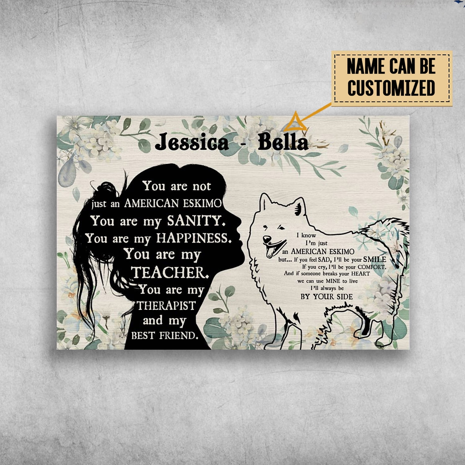 Girl And American Eskimo, You Are Not Just An American Eskimo ...