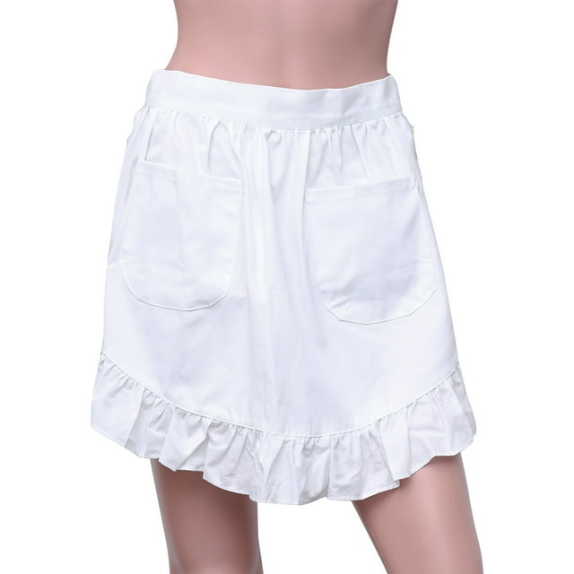 Girl Apron Women's Apron Women Half Waitress Apron Half Cotton Apron ...