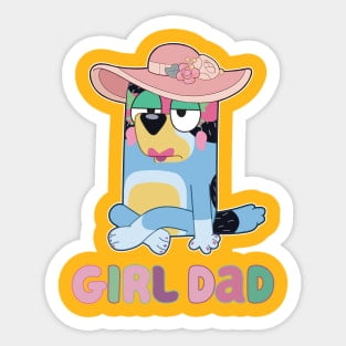 Girl Bluey Dad Happy Mother'S Day Sticker Bluey Stickers For Kids ...
