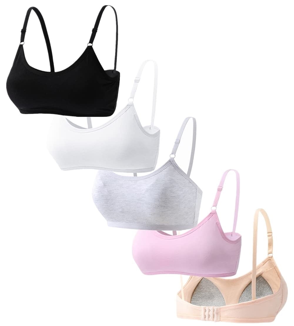 Girl Bra Training Bra 10-16 Teen Student Girls Thin Cotton Bra Elastic ...