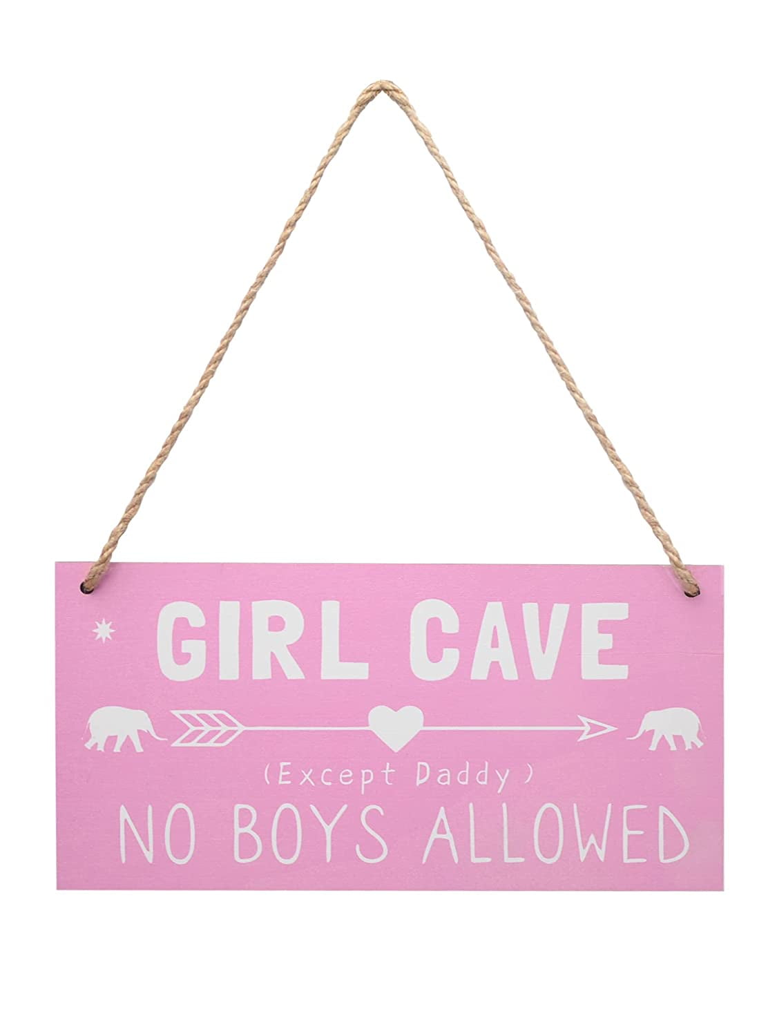 Girl Cave Sign Girls Bedroom Decorations, Hanging Wooden Door Sign for ...