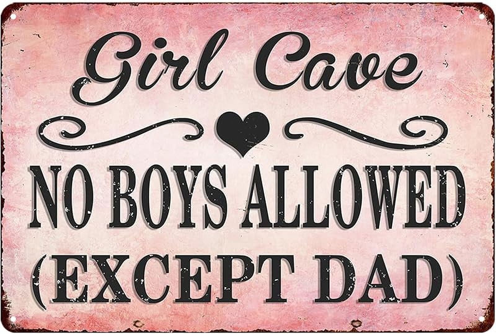 Girl Cave Sign Room Decor For Teen Girls No Boys Allowed Sign Girls ...