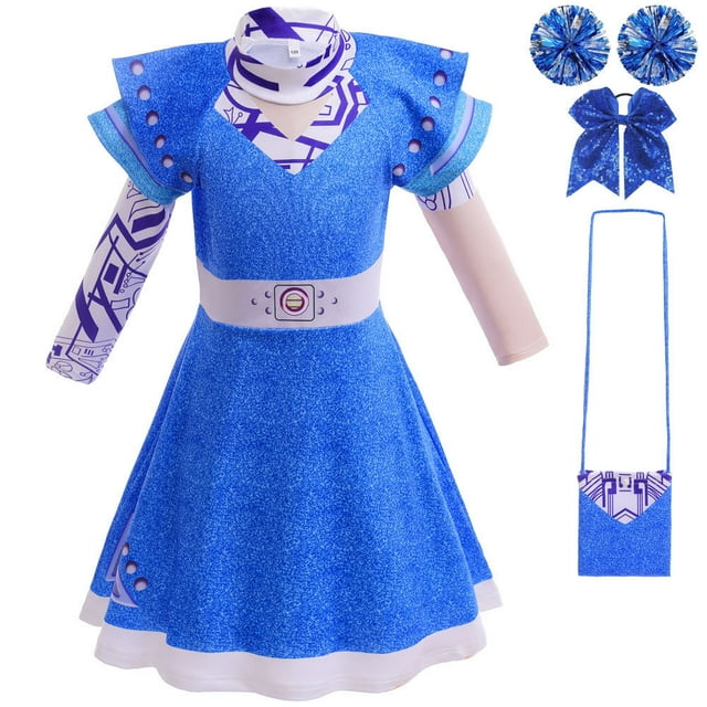 Girl Cospaly Zombies Alien Costume Halloween Outfits Dress Up 3-10Y ...