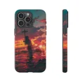 Girl Cross Ocean Sunset Scene Phone Case for iPhone 17-11 Pro Max ...